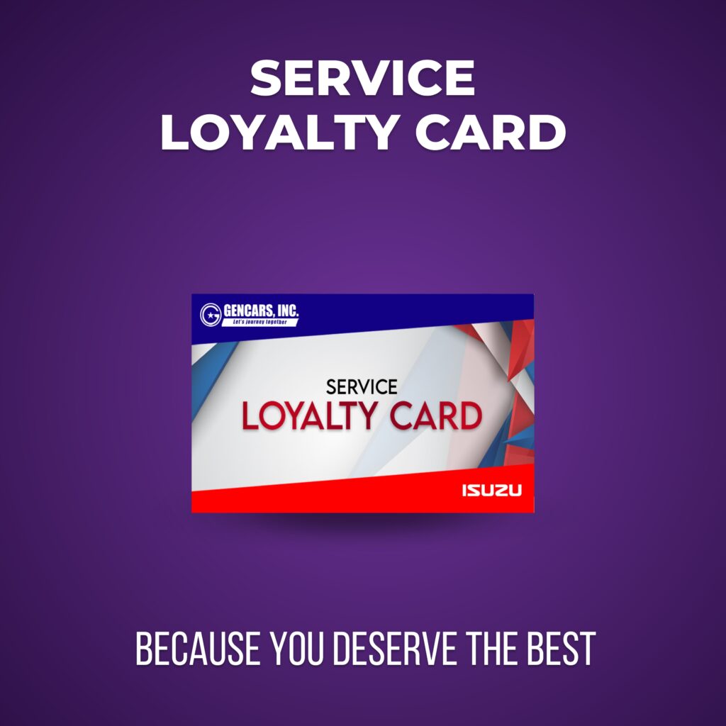 Service Loyalty Card | Gencars, Inc.